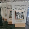 Mini QR Code Social Media Display Sign Facebook Instagram Business Sign ...
