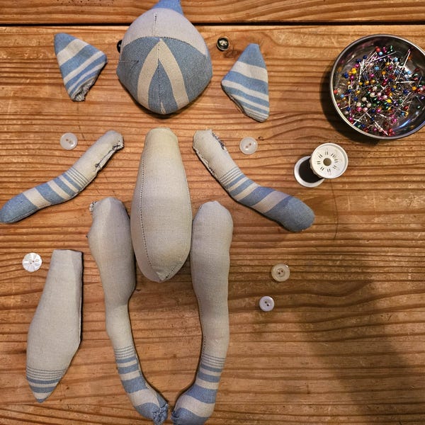 4 Sewing Pattern Bundle. Deer, Hare, Fox, Wolf, With Clothes. - Etsy