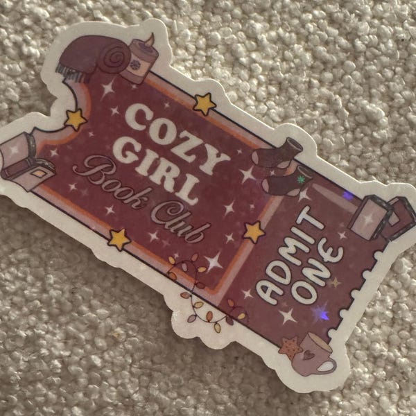 Dark Academia Trope Admission Ticket Holographic Sticker | Bookish ...