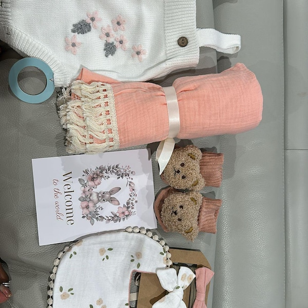 Baby Gift Box, Baby Shower Gift Box, Baby Gift Box Set, Baby Girl ...