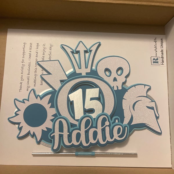 Greek Gods Cake Topper, Personalized Percy Jackson Cake Topper, Greek ...