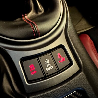 Eject Blank Button Decal Sticker for Scion FRS, Subaru BRZ, Toyota 86 ...