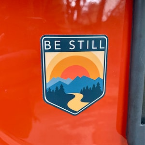 Be Still Vinyl Sticker, Christian Sticker, Peace Be Still - Etsy