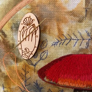 Pink Butterfly Resin Needle Minder Glittery Resin Needle | Etsy