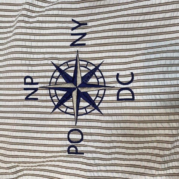 Compass V2 Embroidery Design Download - Etsy