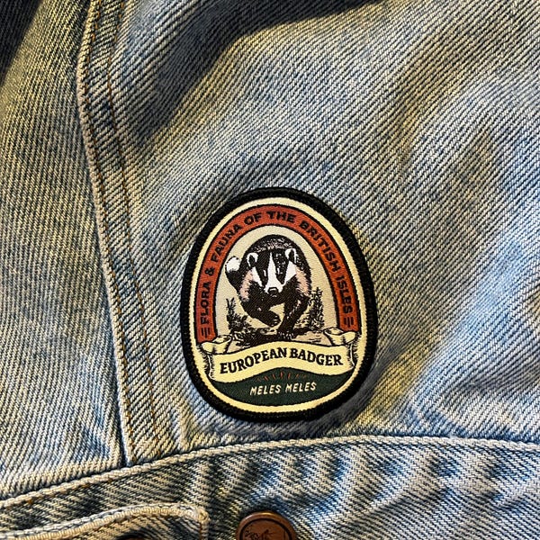 European Badger Patch - Etsy