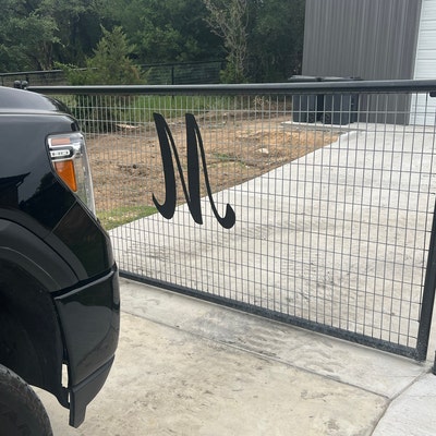 Single Letter Gate Initial Metal Monogram for Entryway - Etsy