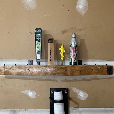 Custom 10 Tap Handle Wall Mount Display Bourbon Barrel - Etsy