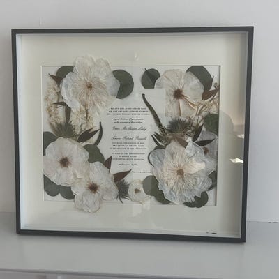 Custom Pressed Flower Frame Wedding Flowers or Other Event Flowers - Etsy