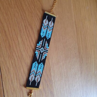 Koi Fish Loom Bead Pattern, Dark Pond Bracelet Pattern, Jewelry Miyuki ...