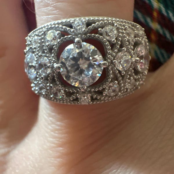 Princess 1.5 CT Engagement Ring Set, Platinum Plated Sterling Silver ...