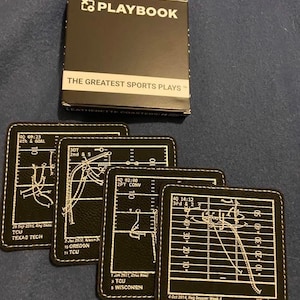 Greatest LSU Football Plays: Slate Coasters set of 4 | Etsy