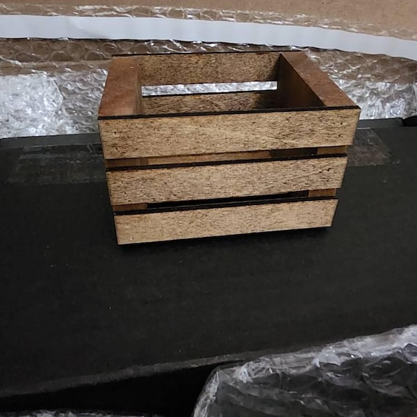 Small Nesting Wood Decorative Crates - Etsy