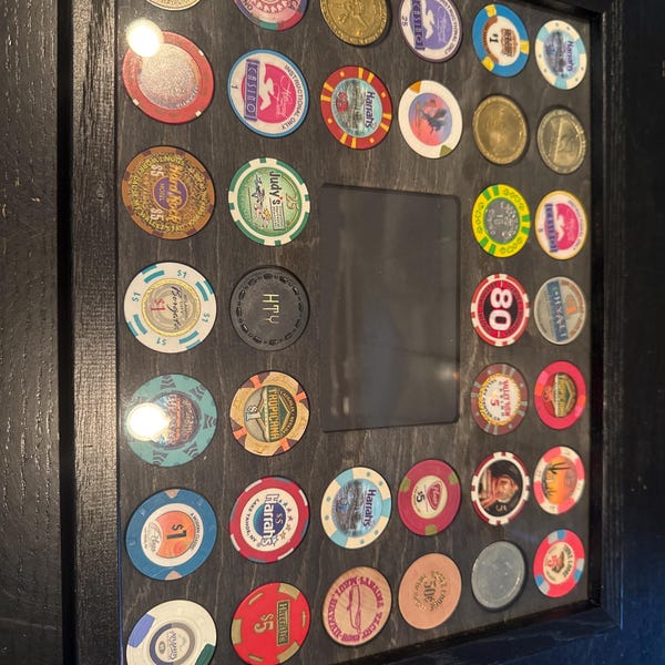 USA Map Magnetic Poker Chip Motorcycle Display Fits 50 Harley-davidson ...