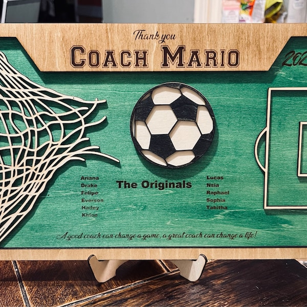 Soccer Coach Gift Plaque - Personalized Futbol Present - Etsy