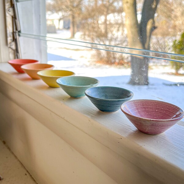 Miniature Pot, Mini Ceramic Bowl, Heart Dish, Bud Vase, Tiny Pottery ...