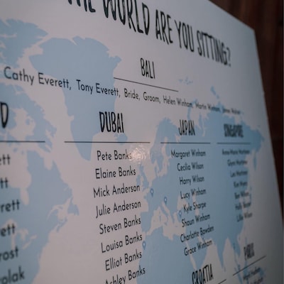 Disney Theme Wedding Table Plan, Seating Chart Disney Character Couples ...