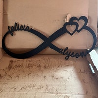 Personalized Wedding Gift for Couple Custom Infinity Sign Wedding Date ...