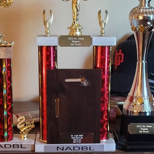 Trophy Plate 1 X 3 CUSTOM Engraved Aluminum - Etsy