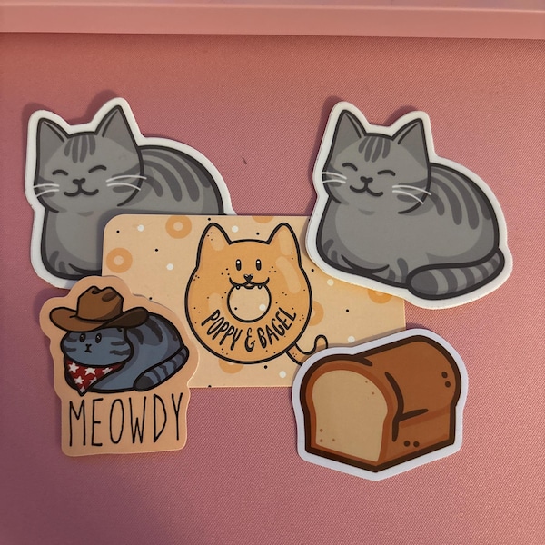 Siamese Cat Loaf Sticker; Waterproof Dishwasher Safe Matte Vinyl ...