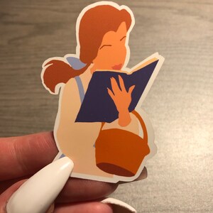 Belle Vinyl Sticker Trio - Etsy