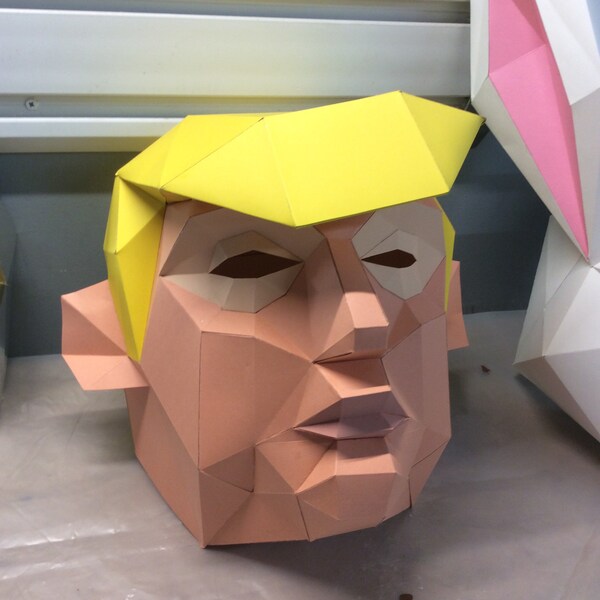 Donald Trump Mask, Politician Mask, DIY Donald Trump Paper Mask, Donald ...