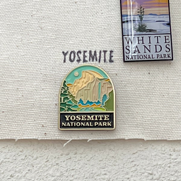 Yosemite National Park Retro Hippie Soft Enamel Pin / National Park ...