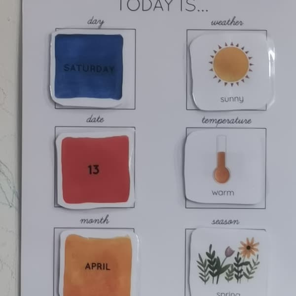 Daily Rhythm Cards & Weather Wheel Bundle - Etsy