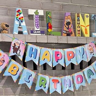 UP Movie Letters, up Pixar, up Birthday Party Decorations,up Movie Baby ...