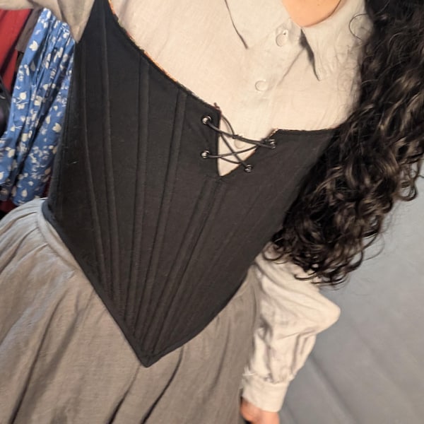 Strapless Corset Top, Custom Color, Historybounding Corset, Historical ...