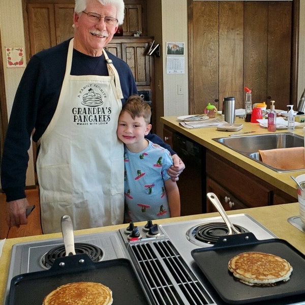 Personalized Pancake Apron for Men Women Child, Breakfast Chef Matching ...