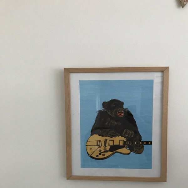 BAM BAM 11x15.75 Print Signed and Numbered. Backround Color Your Choice ...