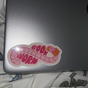 Book Worm Sticker Reading Sticker Book Club - Etsy