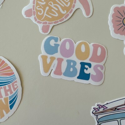 BEACH STICKER PACK Waterproof Stickers Beach Stickers Aesthetic Surf ...