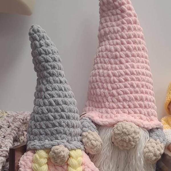 PATTERN: Plush Gnome Pattern - Amigurumi Chunky Gnome Pattern ...