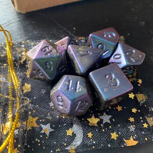 GLITTER CHARM Dnd Dice Set for Dungeons and Dragons, Pink Sparkly ...