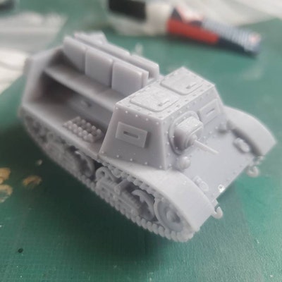 WWII ITALIAN Autocannone Da 90 53 Su Breda 52 1/100 15mm 1/87 Ho 1/72 ...