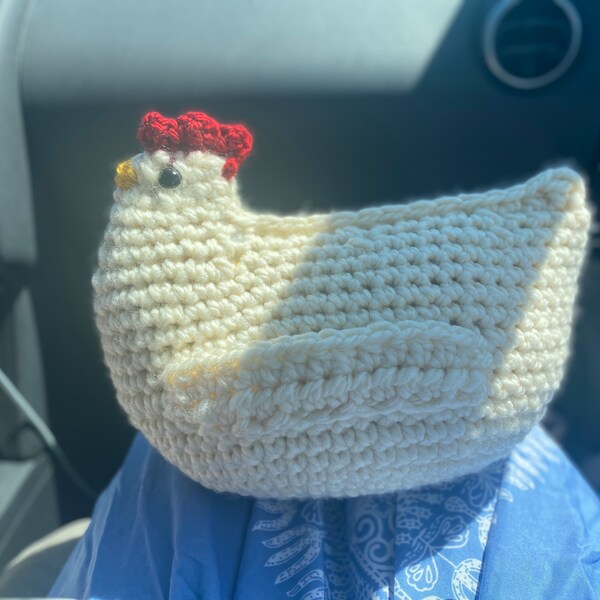 Chicken Pouf Crochet Pattern Pdf File Bookish Book Gifts Booktok - Etsy