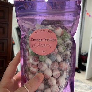Sour Wildberry Rainbow Splits/ Sour Freeze Dried Candy - Etsy