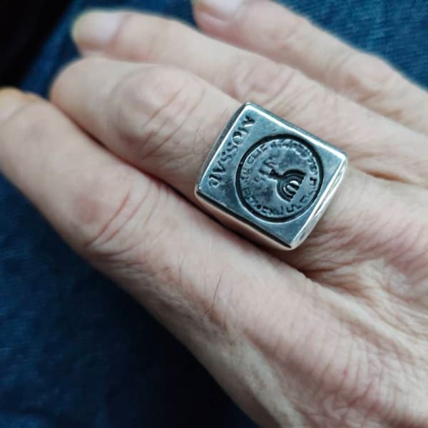 Cross of Lorraine Magnum PI Team Ring - Sterling Silver 925 - Etsy