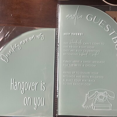 Custom Half Arch Text Acrylic Sign Small Acrylic Business Signs Signage ...