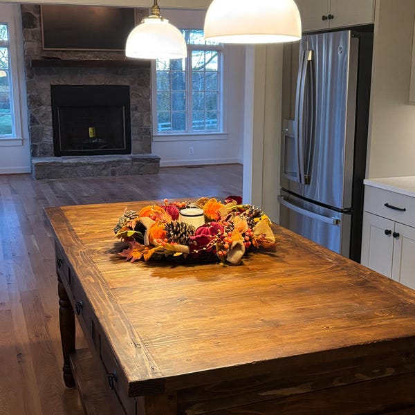Tobago Reclaimed Wood Kitchen Island - Etsy