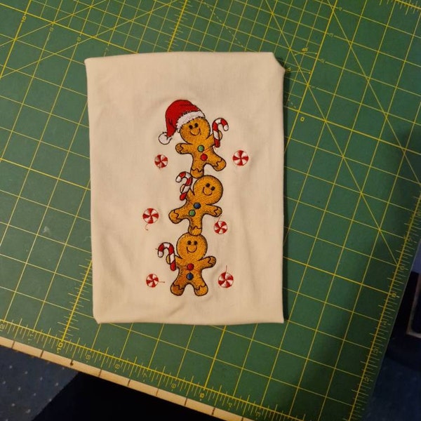 Christmas Gingerbread Embroidery Designs, Gingerbread Man Embroidery ...