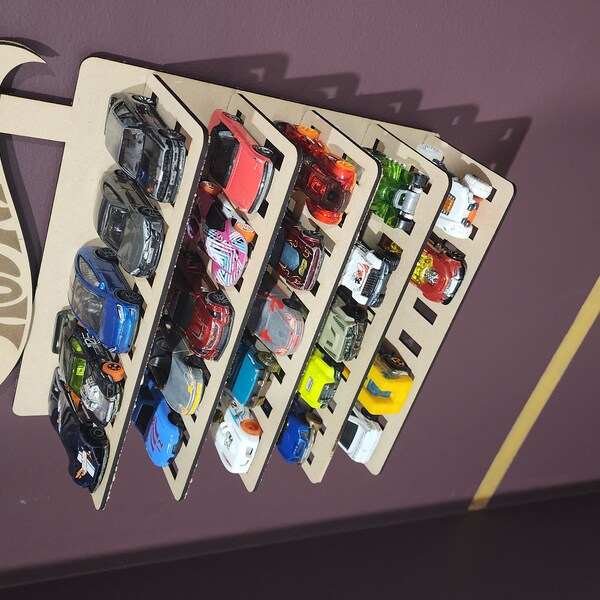 Hot Wheels Desk Display 7 Car Diecast - SVG DXF PDF - Digital Download ...