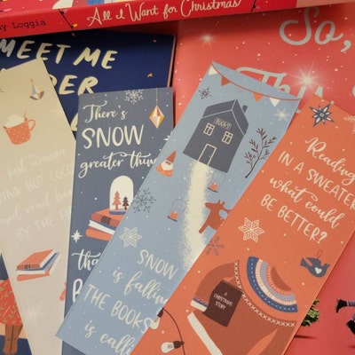 Snow Better Time to Read Watercolor Bookmark Winter - Etsy