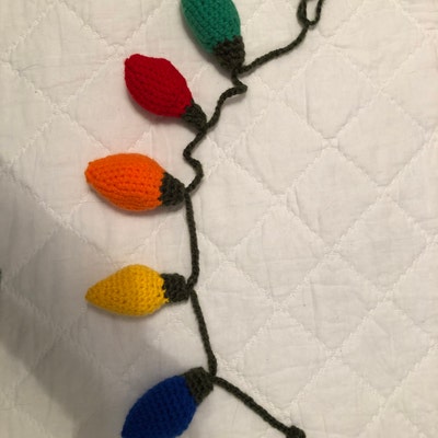 Crochet Christmas Fairy Light Garland, Festival Lights, Pretty ...