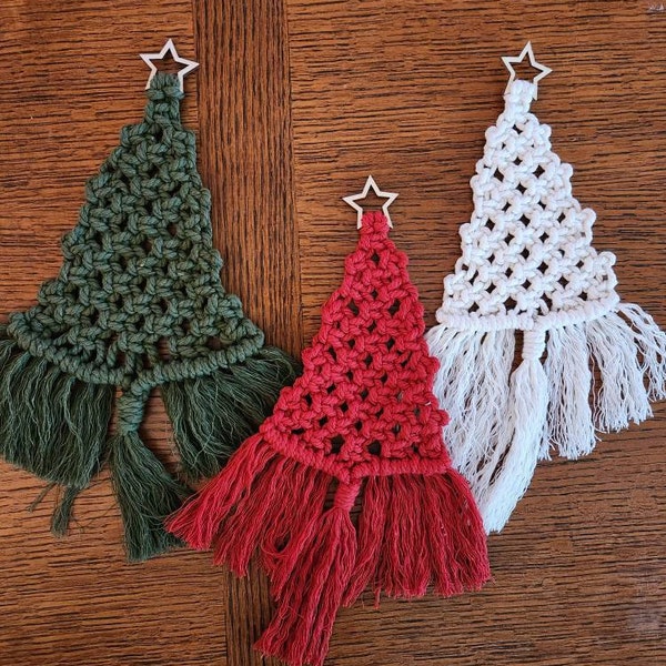 Macrame Pattern, DIY Christmas Tree, Easy Beginner Pattern, Christmas ...