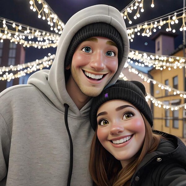 Custom Pixar-style Character, Personalised Family Portrait, Customized ...