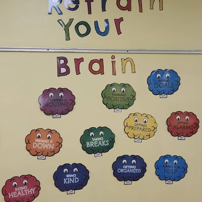 Social & Emotional Learning Back to School Bulletin Board Retrain Your ...