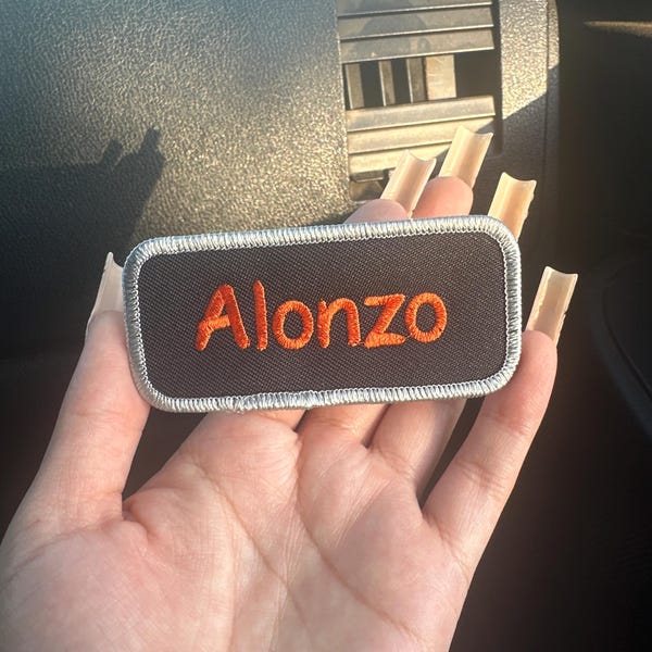 Custom personalized Embroidered Name Tag/ Embroidered Name Patch ...